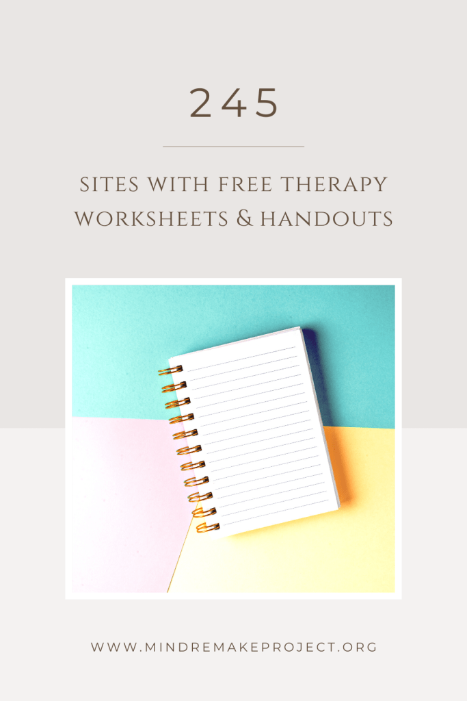 free mental health worksheets Archives - mind remake project